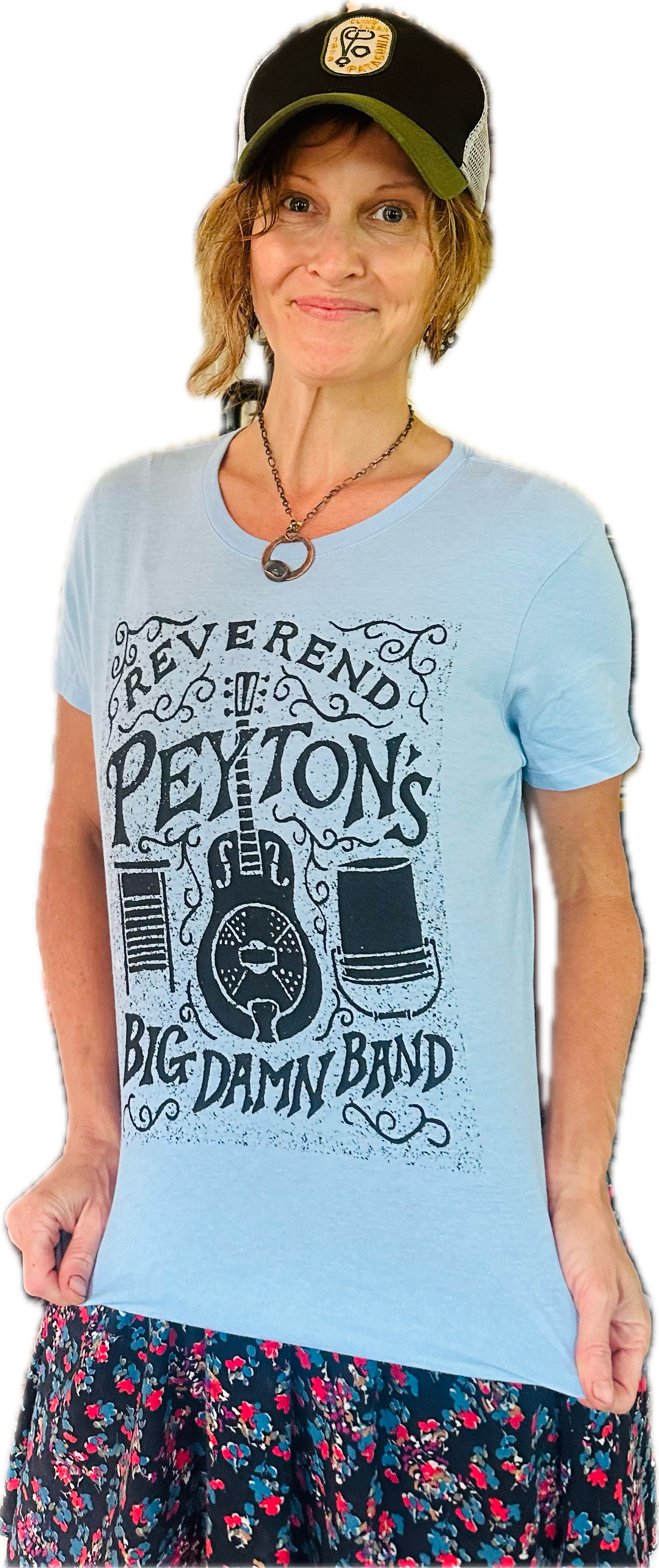Blue T-Shirt (Ladies) – Big Damn Band
